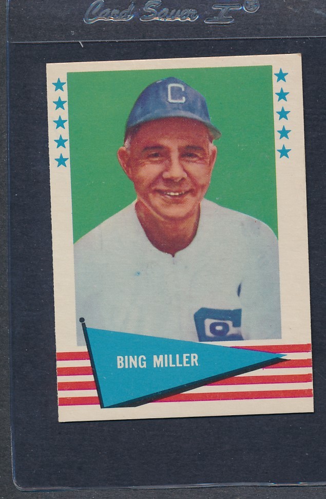 1961 Fleer Baseball Greats #062 Bing Miller EX/MT *109 | eBay
