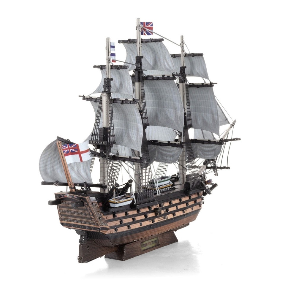 Fascinations Premium Series ICONX HMS VICTORY Ship Metal Earth Steel ...