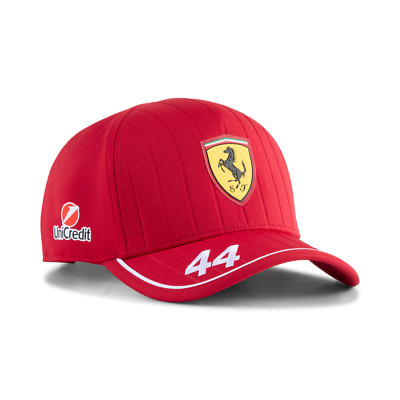 Scuderia Ferrari F1 Team PUMA Lewis Hamilton Baseball Cap Hat 2025 Red ...