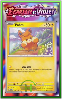 Pohm - EV1:Écarlate et Violet - 073/198 - Carte Pokémon Française Neuve ...