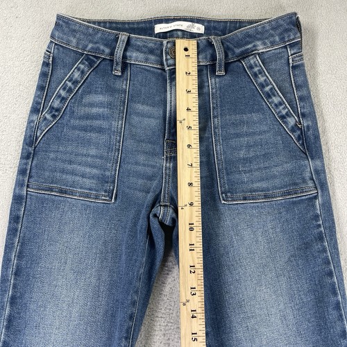 Altar'd State Jeans Womens 25 Bootcut Flared Crop Mid Rise Frayed Hem ...