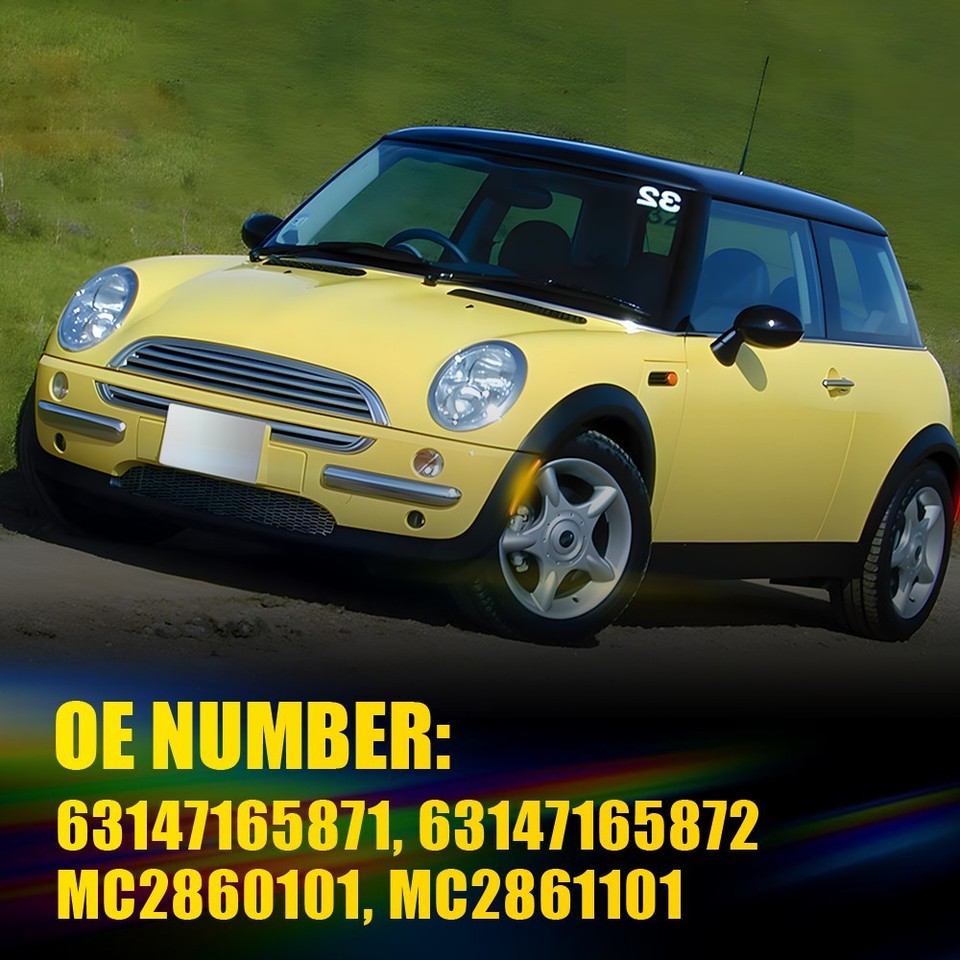 For MINI Cooper R52 R53 02-08 Smoked Front Rear Fender Side Marker ...