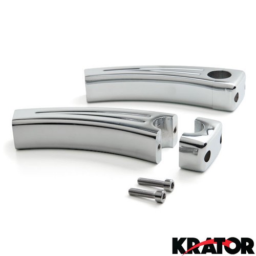 5.5" Chrome Handlebar Riser For Honda VTX 1800 TYPE C R S N F T RETRO ...