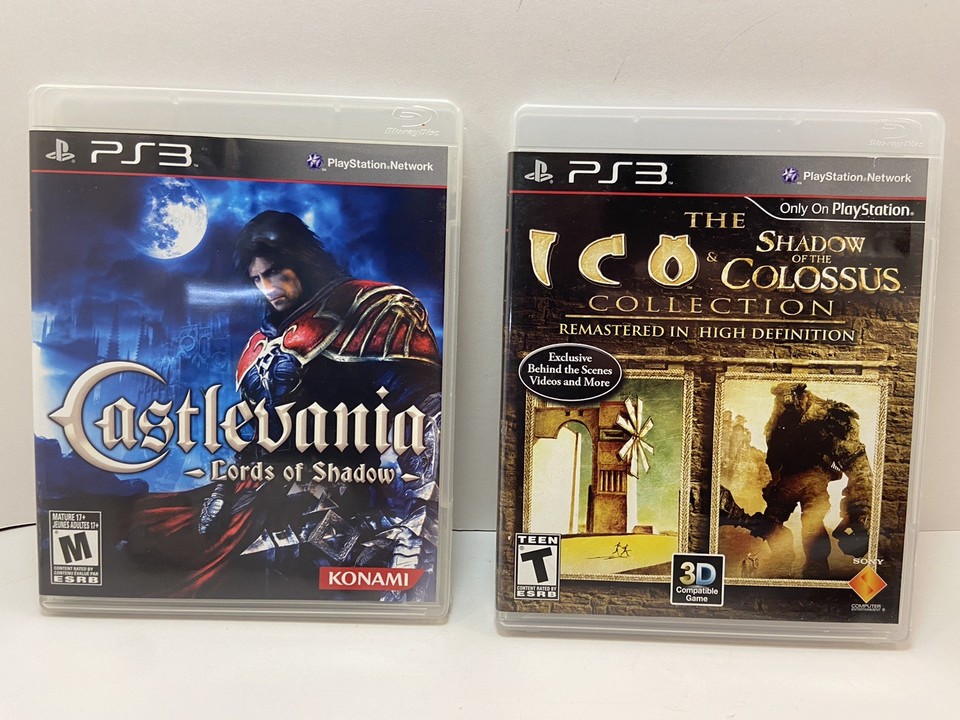 LOT of 11 PS3 Games Ico & Shadow Colossus Red Dead Castlevania Doom 3 ...