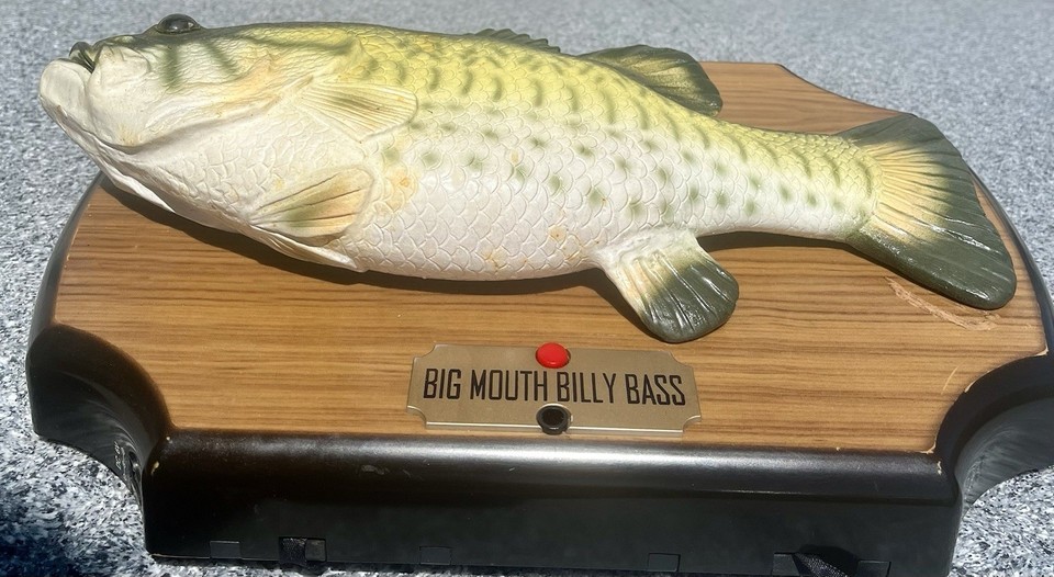 Big Mouth Billy Bass Wall Mount Singing Fish 1998 Gemmy Motion ...