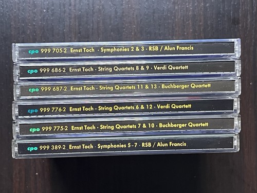CPO / Toch Library CD Lot Symphonies 2 3 5 6 7 String Quartets 6 7 8 9 ...