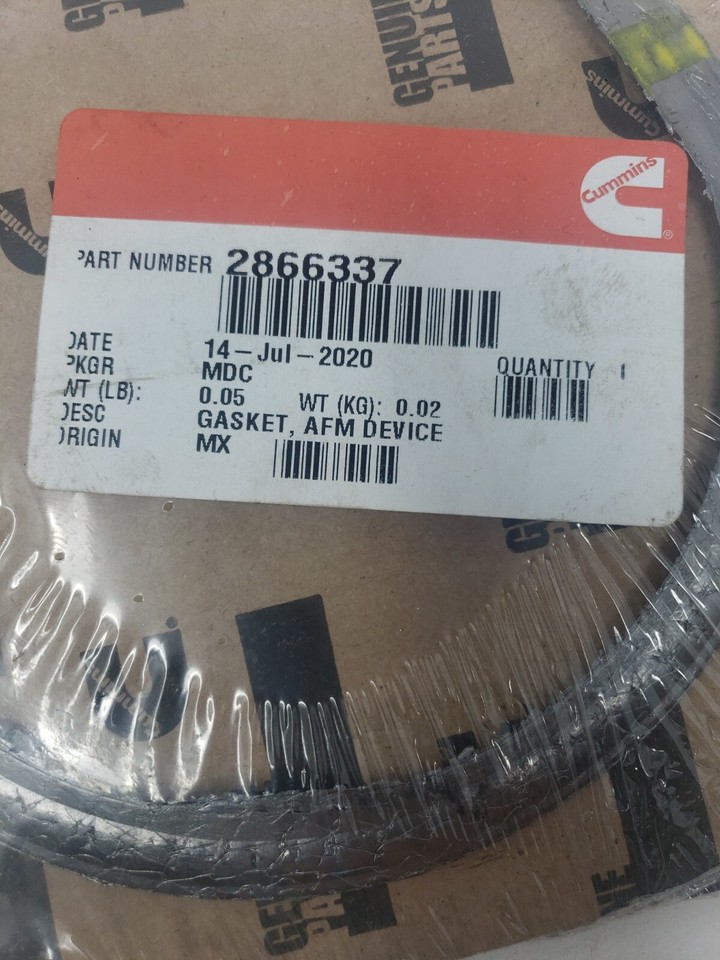 Cummins 2866337 Gasket AFM Device | eBay