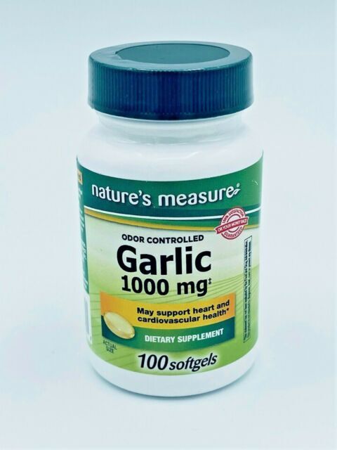 Nature's Measure Bounty Garlic Extract Supplement - 100 Pills (0901830 ...