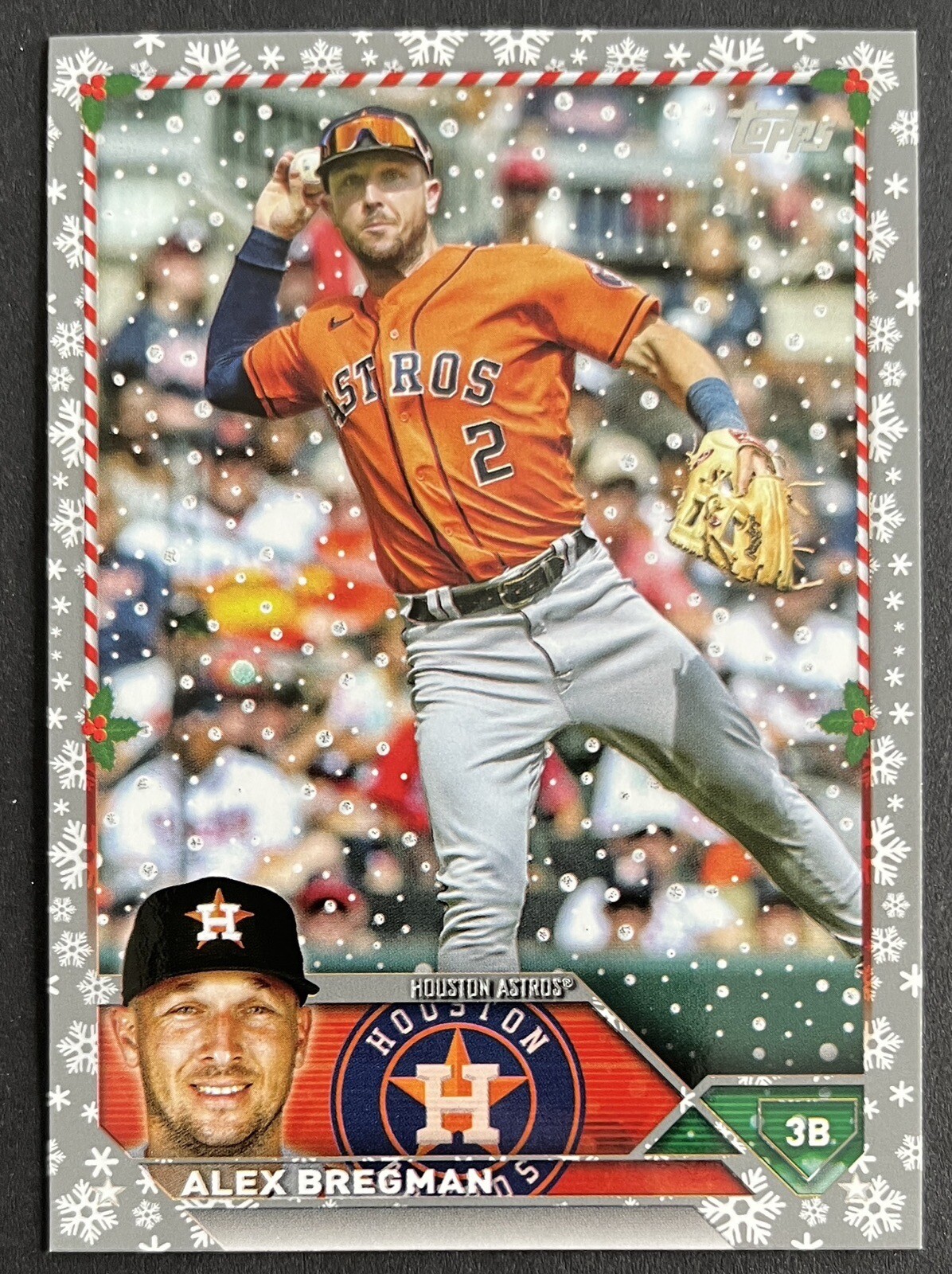 Alex Bregman 2023 Topps Holiday Mega METALLIC SNOWFLAKE PARALLEL #H60 ...