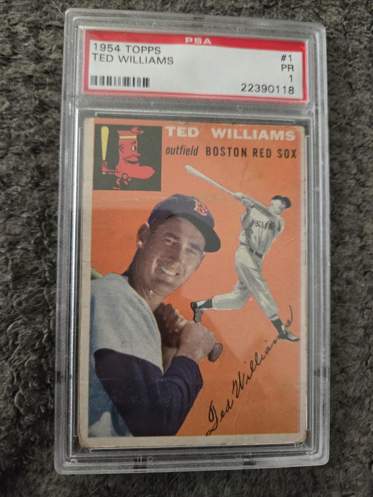 1954 Topps TED WILLIAMS BOSTON RED SOX #1 PSA 3 | eBay