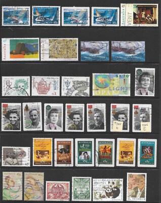 Australia, Definitive collection of 34 Stamps from 1994 to 1995, Used ...