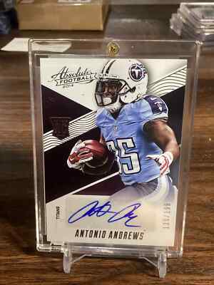 2014 Absolute #184 Antonio Andrews Autographs RC 130/199 Tennessee ...