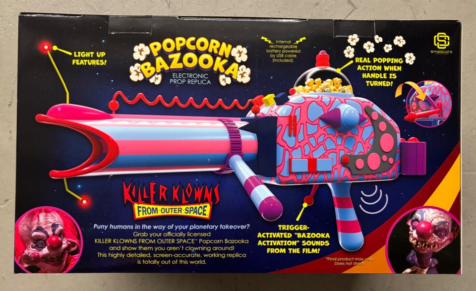 Killer Klowns From Outer Space 24" Electronic Popcorn Bazooka Gun Prop ...