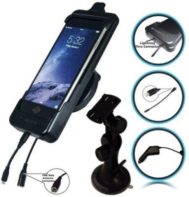 Smoothtalker Cradle Carkit Suction Mount iPhone 8,7, 6 ,6S FME Antenna ...