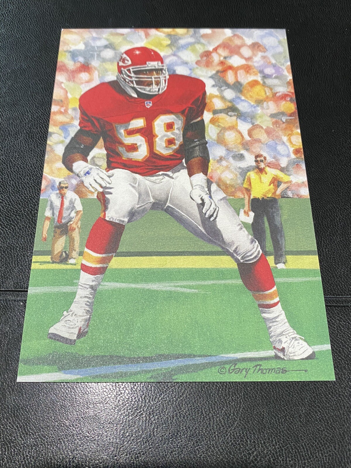 DERRICK THOMAS CHIEFS GOAL LINE ART SERIES 2009 UNSIGNED CARD 251 GLA ...