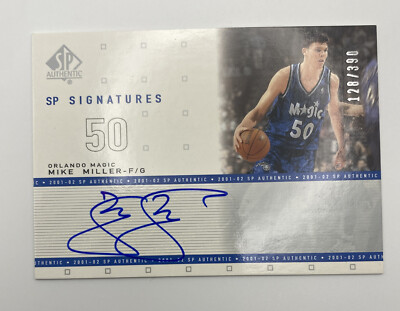 2001-02 SP Authentic Signatures #MM Mike Miller Autograph Auto /390 | eBay