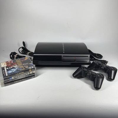 Sony PlayStation 3 CECHL01 80GB Console with 2 Controllers / 4 Games ...