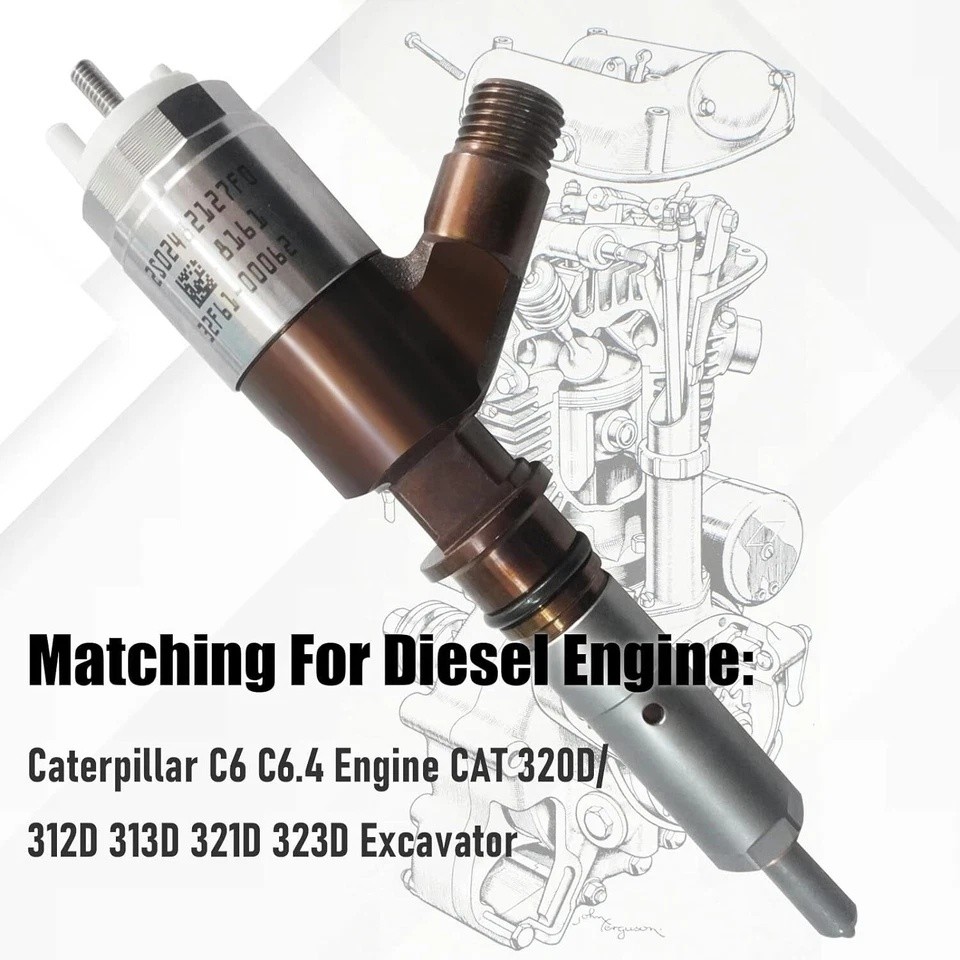 FUEL INJECTOR 326-4700 FOR CATERPILLAR CAT 320D 312D 313D 321D 323D ...