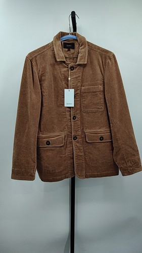 Quince Mens Organic Stretch Corduroy Chore Jacket Warm Brown Outerwear ...