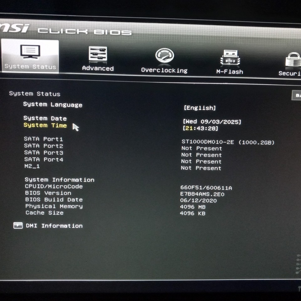 MSI B450M PRO-M2 & AMD AD877BAGM44AB 3.50GHz AM4 CPU with 4GB DDR4 ...