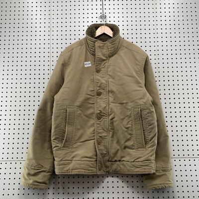 Abercrombie & Fitch Adirondack Jacket Men Medium Military Sherpa Lined ...