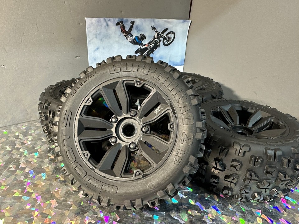 Arrma dBoots Copperhead 2 LP 1/10 Monster Truck Tires/Wheels 17mm ...