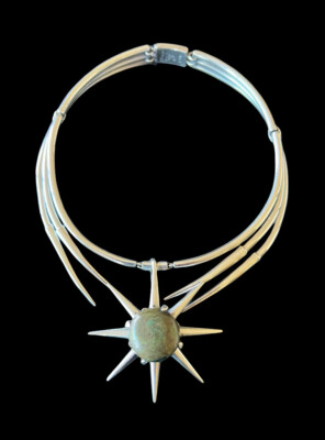 Salvador Teran Taxco Mexico Sterling Silver Minimalist Atomic Necklace ...