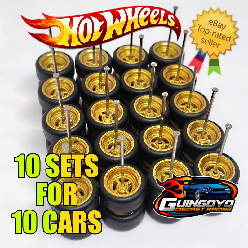 10 MIXED/RANDOM Real Riders Wheels Rims Tires Set Lot for 1/64 Scale | eBay