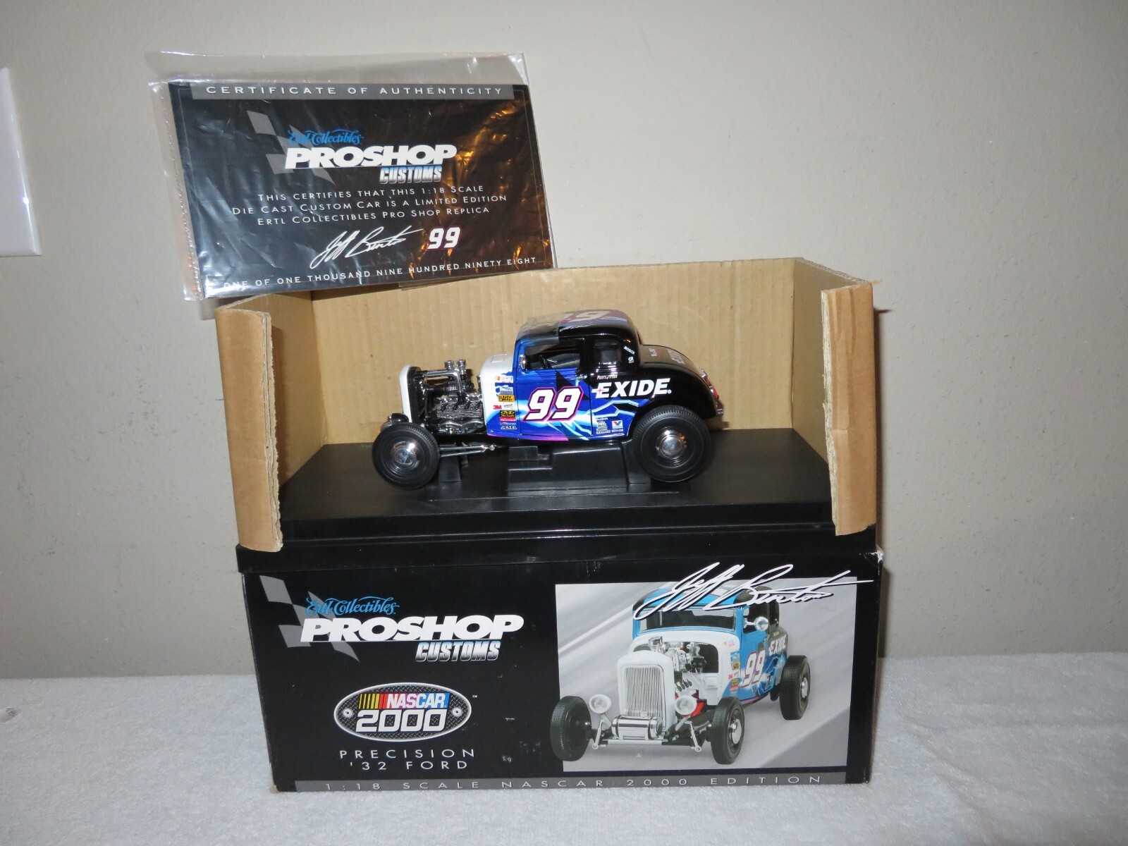 JEFF BURTON 1932 PRECISION 32 FORD NASCAR 2000 EXIDE 99 ERTL 1:18 PROSHOP CUSTOM | eBay