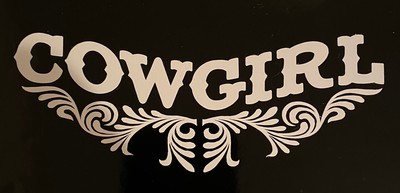 COWGIRL Western Country Girl Car Truck SUV Vinyl Decal Window Sticker ...