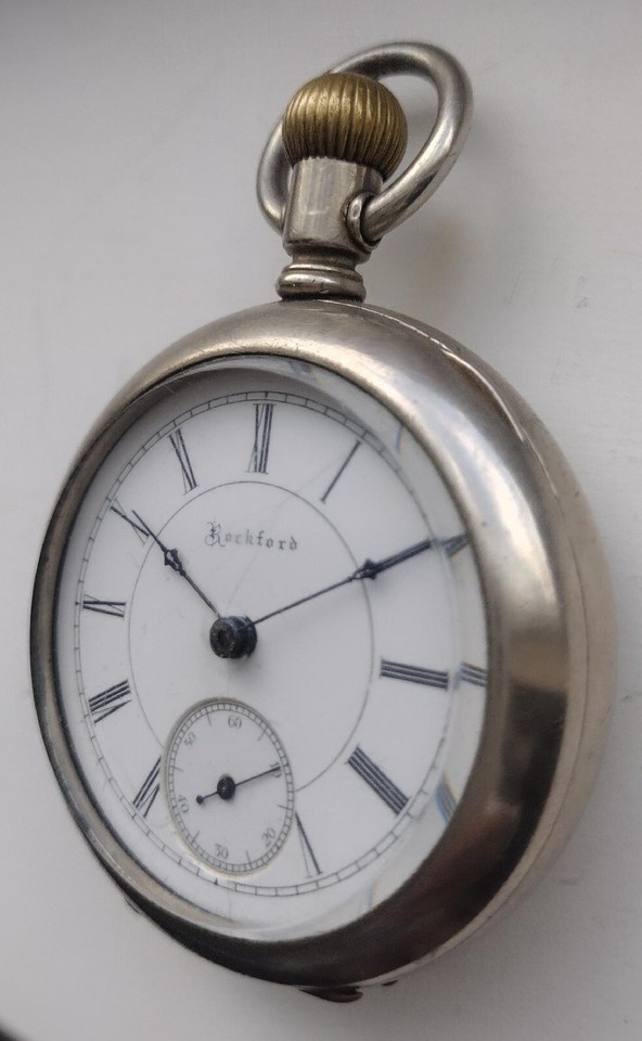 1890 Rockford Pocket Watch, Grade: 89, 18s, 15j, Silveroid Railroad ...