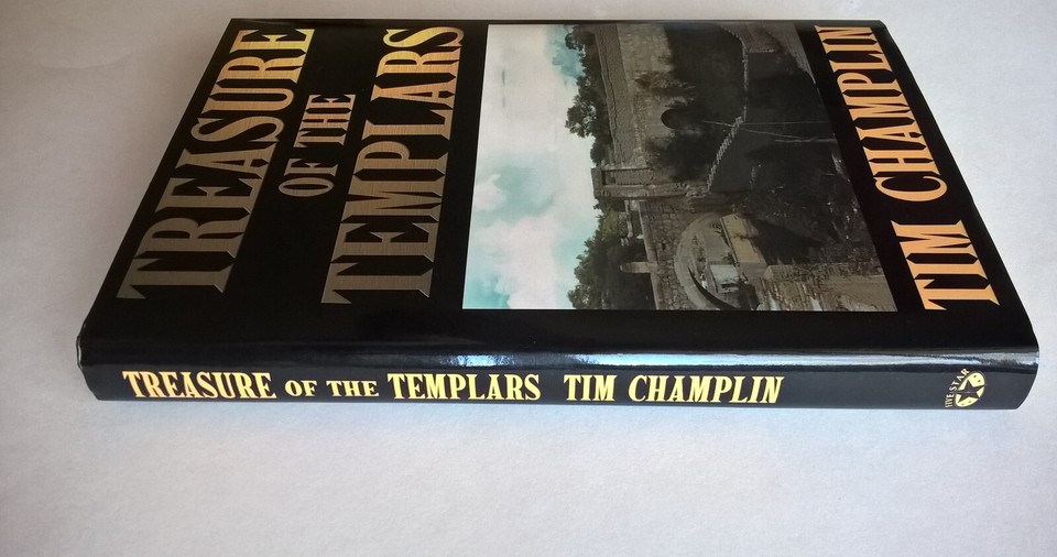 Treasure Of The Templars Book Signed Tim Champlin Western Novel Knights ...