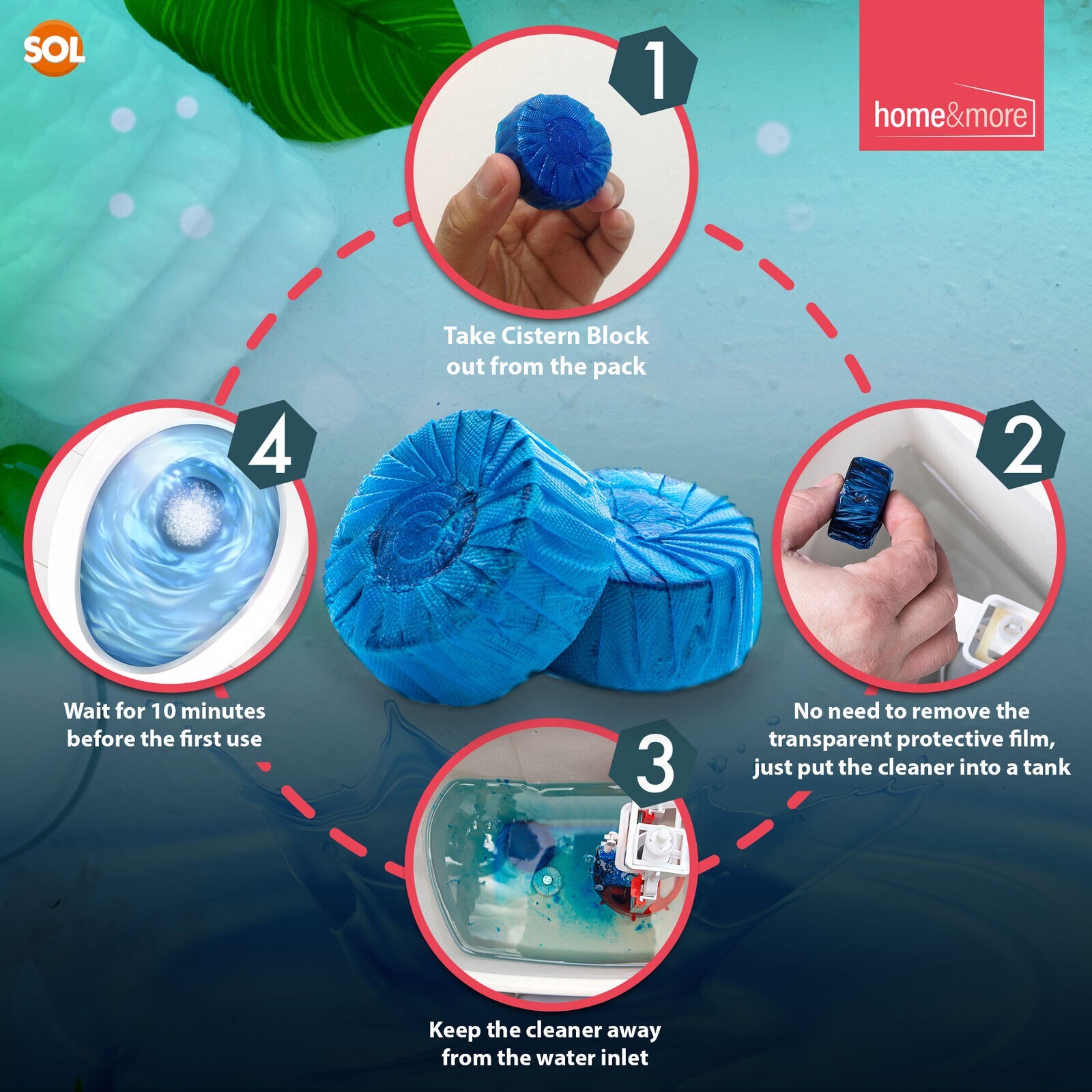 36 Cistern Blue Blocks Toilet Bowl Freshener Cleaner Bloc Loo Block Blu ...