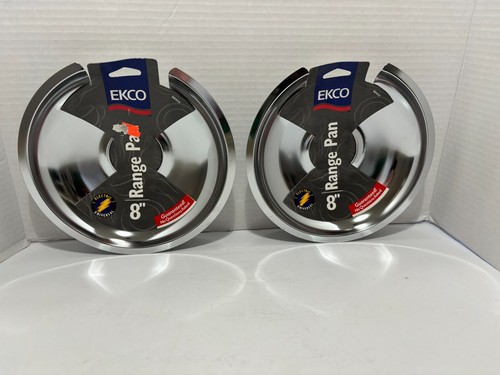 2Pcs Chrome Drip Pans Set Burner Bowls Universal Electric Range Pans 8 ...