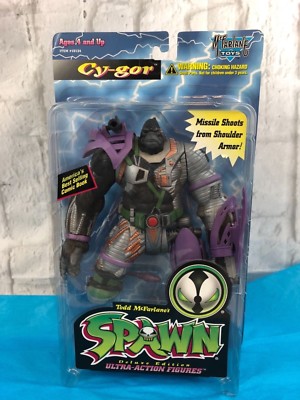 1996 Spawn Black Cy Gor Deluxe Edition Ultra Action Figures New Sealed ...