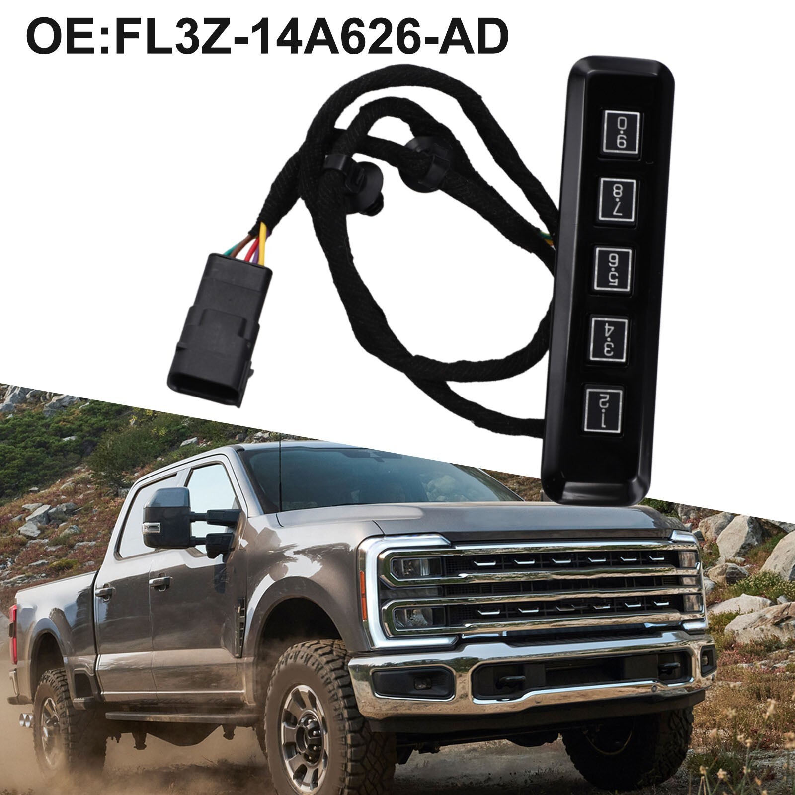 Wear Resistant Keyless Entry Keypad FL3Z14A626AD for Ford For F150 F250 ...