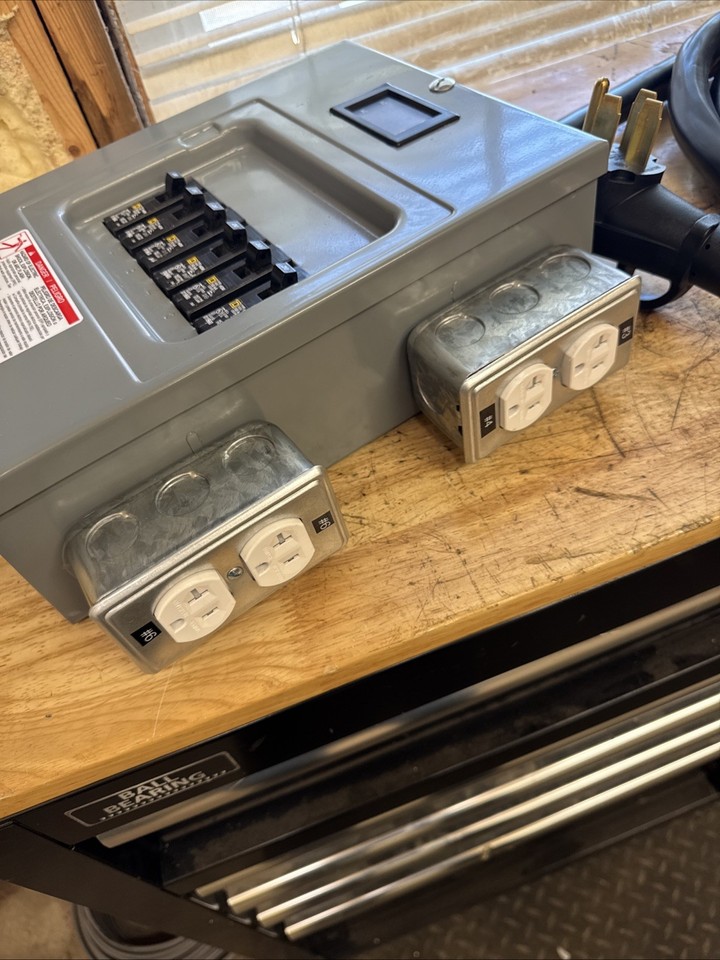 50 AMP AC Power Distro Panel Breakout Box 120V Live Sound Stage RV | eBay