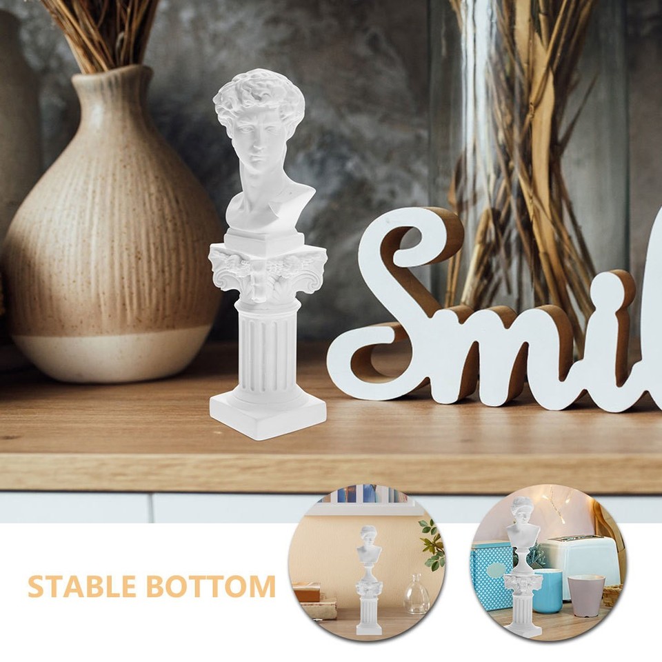 Roman Pillar Decor Greek Goddess Statue Home Desktop Ornament Mini ...