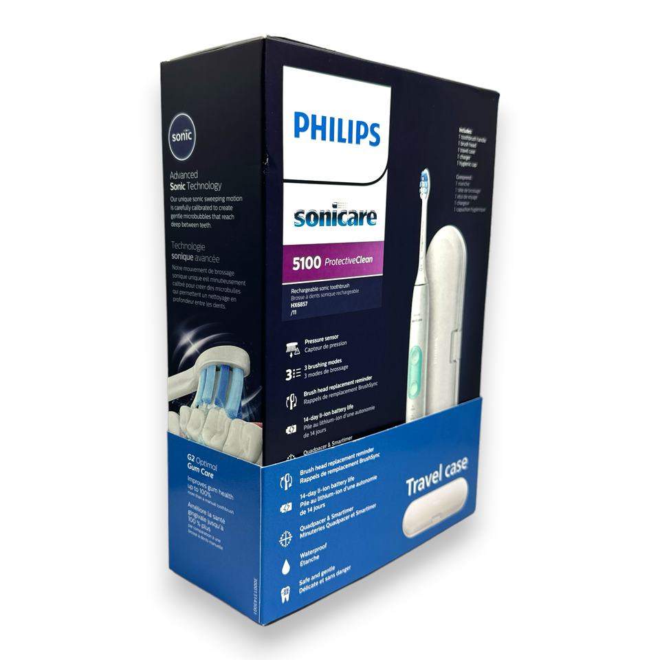 Philips Sonicare 5100 Protective Clean Power Toothbrush White -New In ...