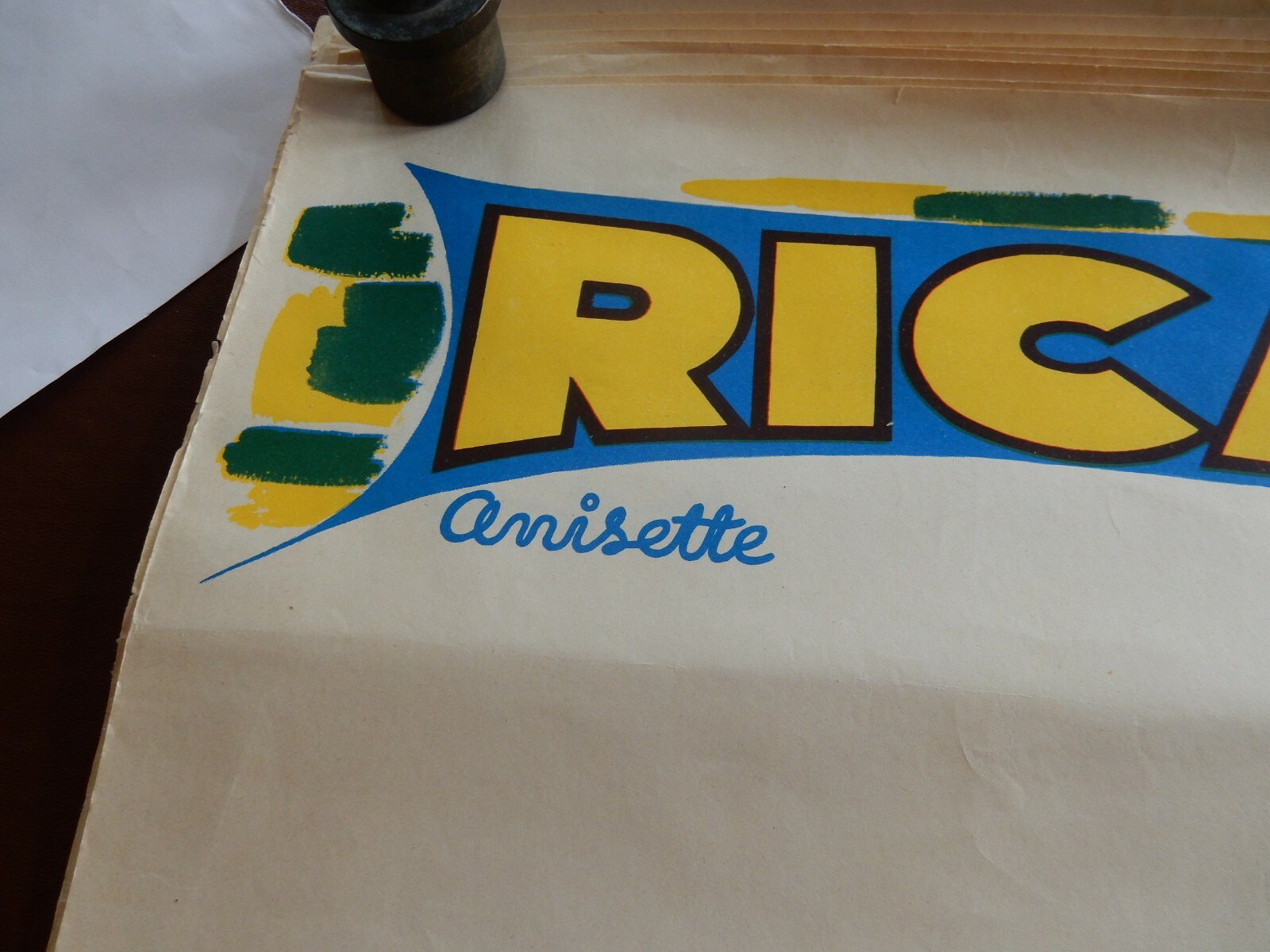 1960S ERA RICARD AFFICHE CONCOURS DE BOULES PÉTANQUE BLANK 60 X 50 CM ...