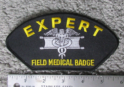 NEW NOVELTY 5" IRON-ON PATCH EMBROIDERED EXPERT FIELD MEDICAL BADGE ...