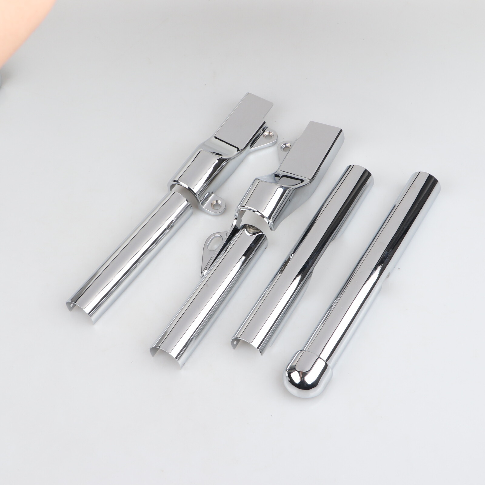 Chrome Swingarm Covers w/ Phantom Axle Cover For Harley Fat Boy ...