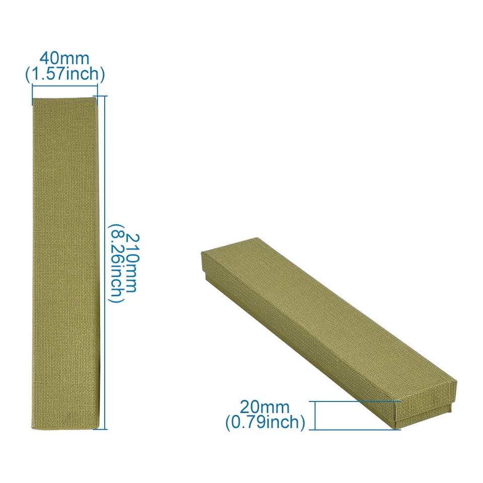 12pcs Rectangle Cardboard Jewelry Necklace Pendants Boxes Present Case ...