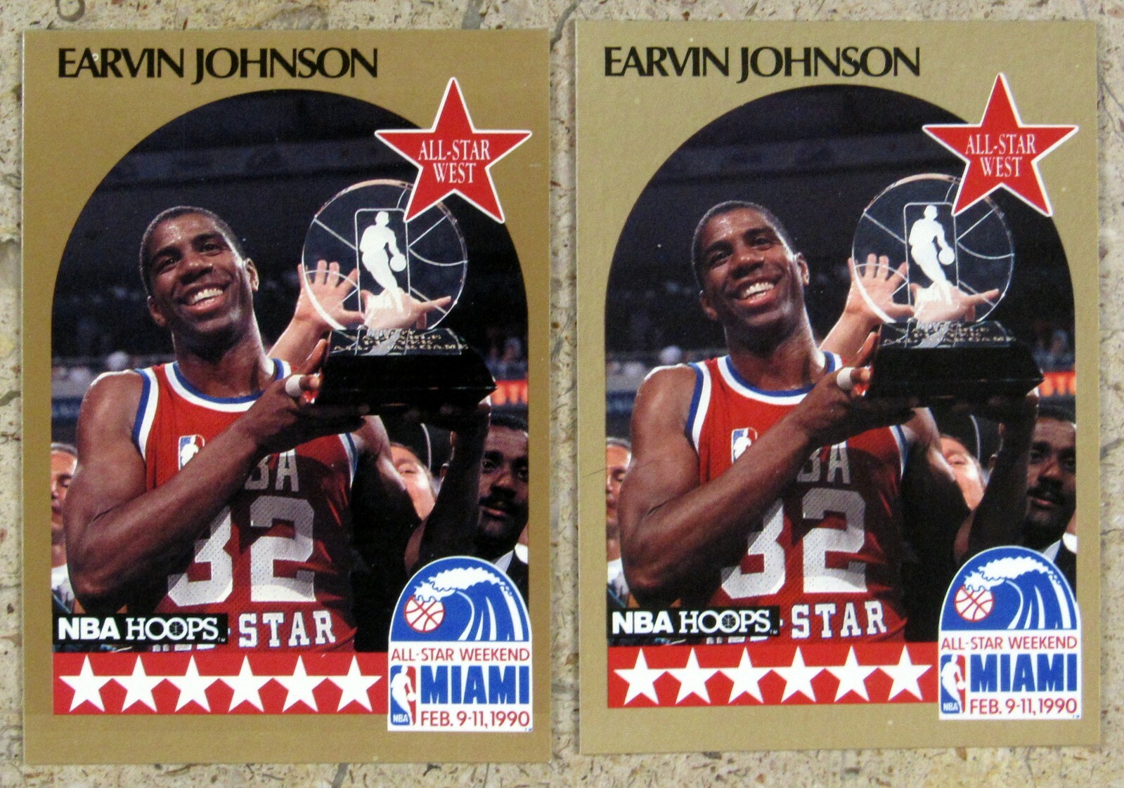1990-91 NBA Hoops #18 Earvin Magic Johnson Cards 2ct Basketball Card ...
