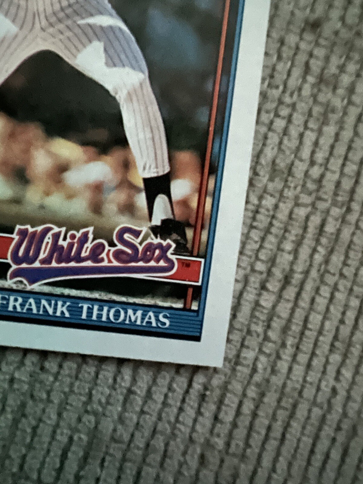 1991 TOPPS FRANK THOMAS CARD #79 error bulleyes MINT | eBay