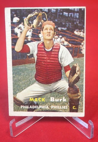 Mack Burk 1957 TOPPS Baseball Card #91 GOOD | eBay