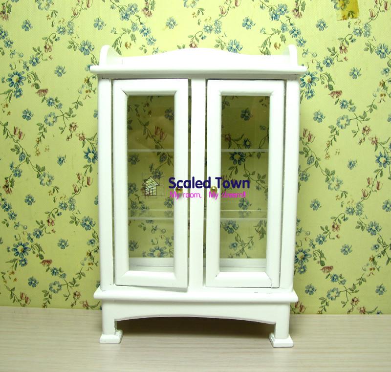1:12 Dollhouse Miniature Furniture Cake Wine Display Cupboard Cabinet ...