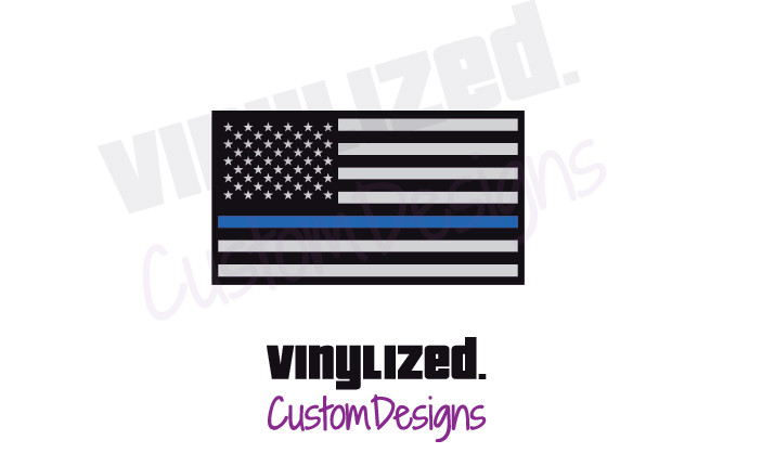 Thin Redline Sticker Back Thin Blue Line US Flag State Police LEO ...