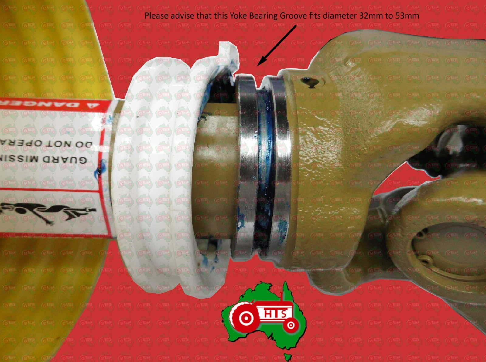 Tractor PTO Shaft Safety Guard Cover Small To Medium PTO Shaft 1.5 ...