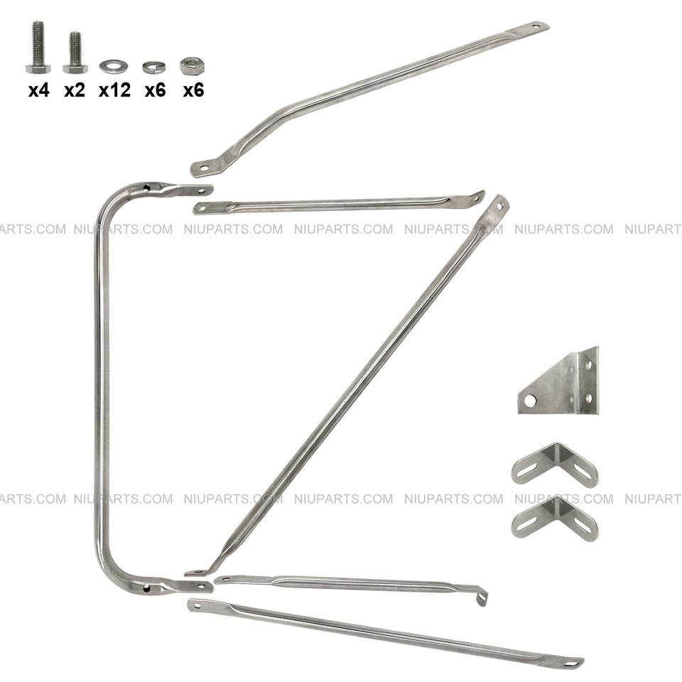 Door Mirror Bracket Arm CAB MOUNT Stainless LH Fit: Freightliner ...